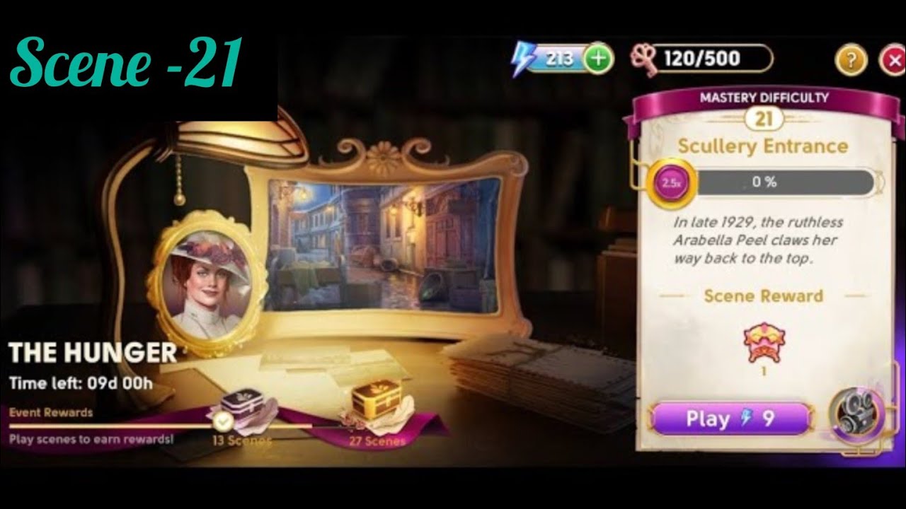 JUNE'S JOURNEY SECRETS 9 SCENE 21 SCULLERY ENTRANCE WORD MODE 4K - YouTube