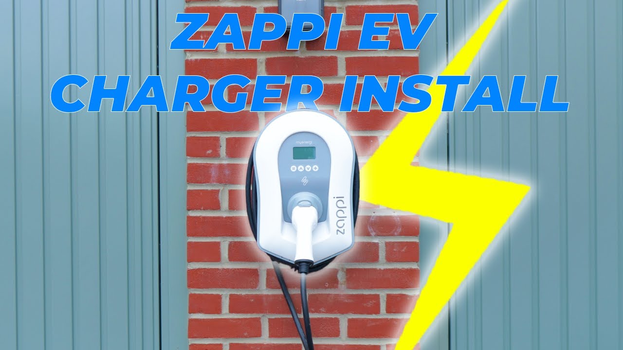 Zappi EV charger install - YouTube