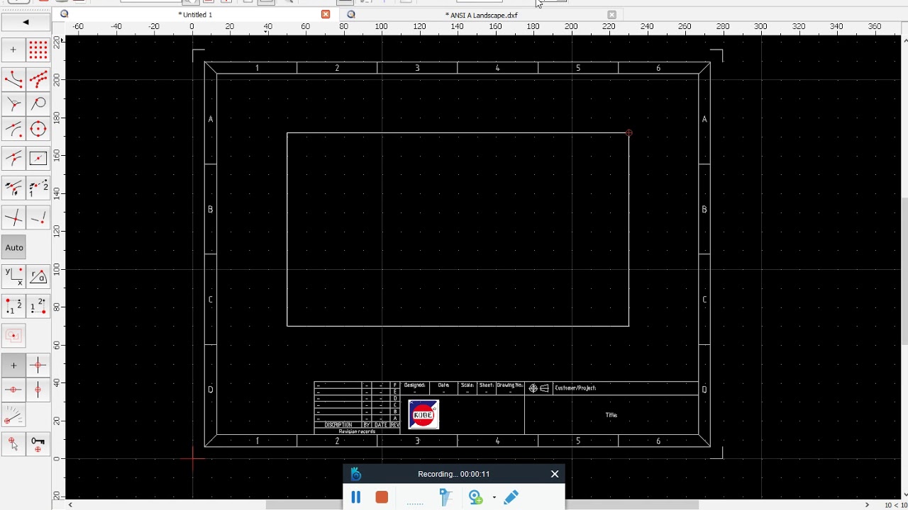 QCAD Offset With Distance - YouTube
