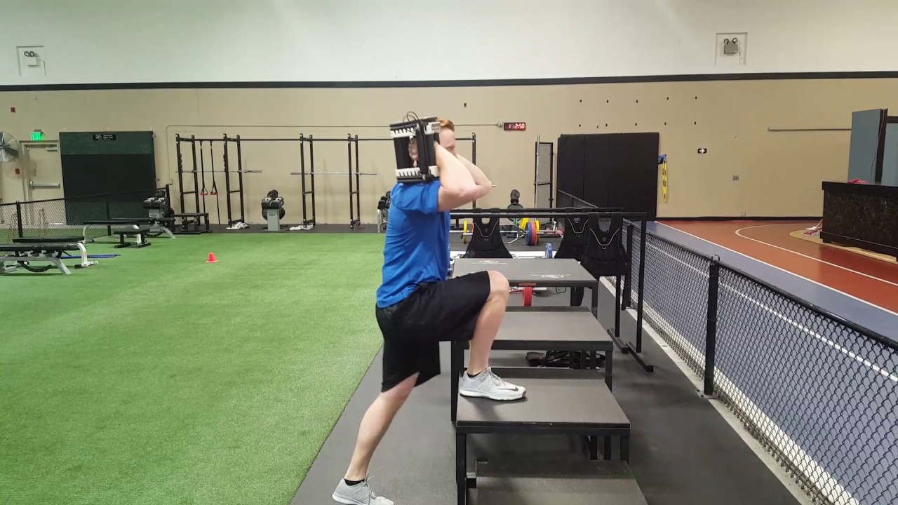 Resultsbyscience-High Box Step Up with High Hip Flexion - YouTube
