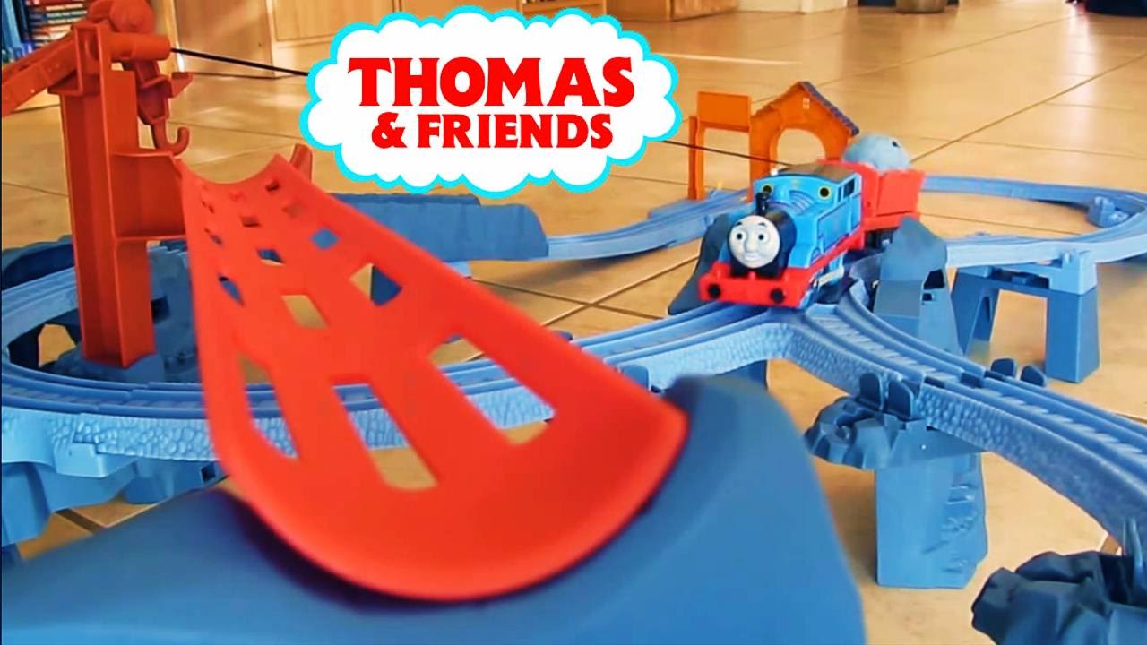 Thomas & Friends Trackmaster Risky Rails Bridge Drop Blue Mountain ...