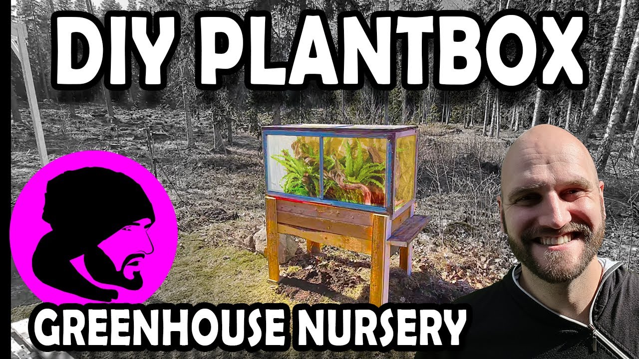 Making a greenhouse planter box/Plant nursery - YouTube