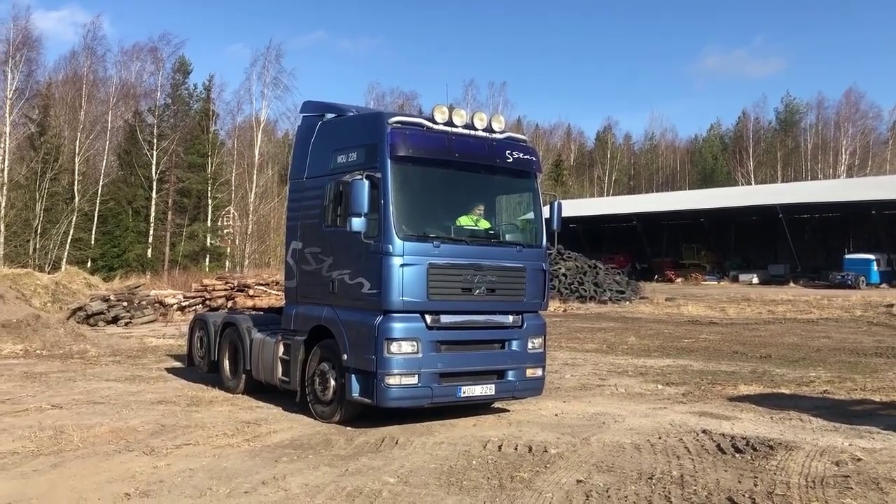MAN lastbil/dragbil - YouTube
