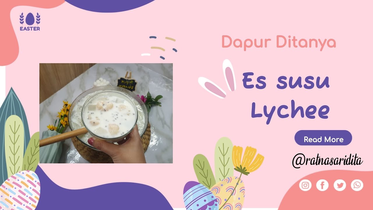 ES SUSU LYCHEE SUPER SEGAR DI CUACA PANAS GINI !! ENAK BANGET WAJIB ...