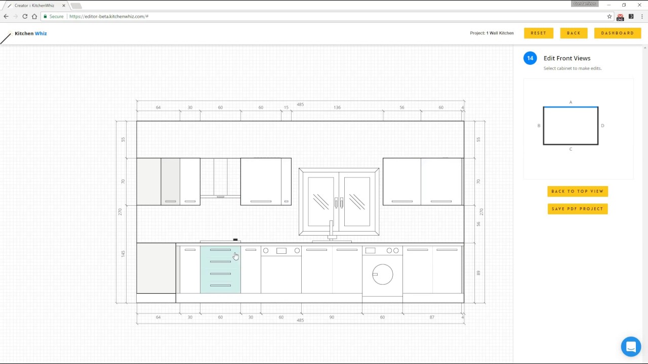 L-Shape Kitchen Generated with KitchenWhiz in UNDER 4 Minutes - YouTube