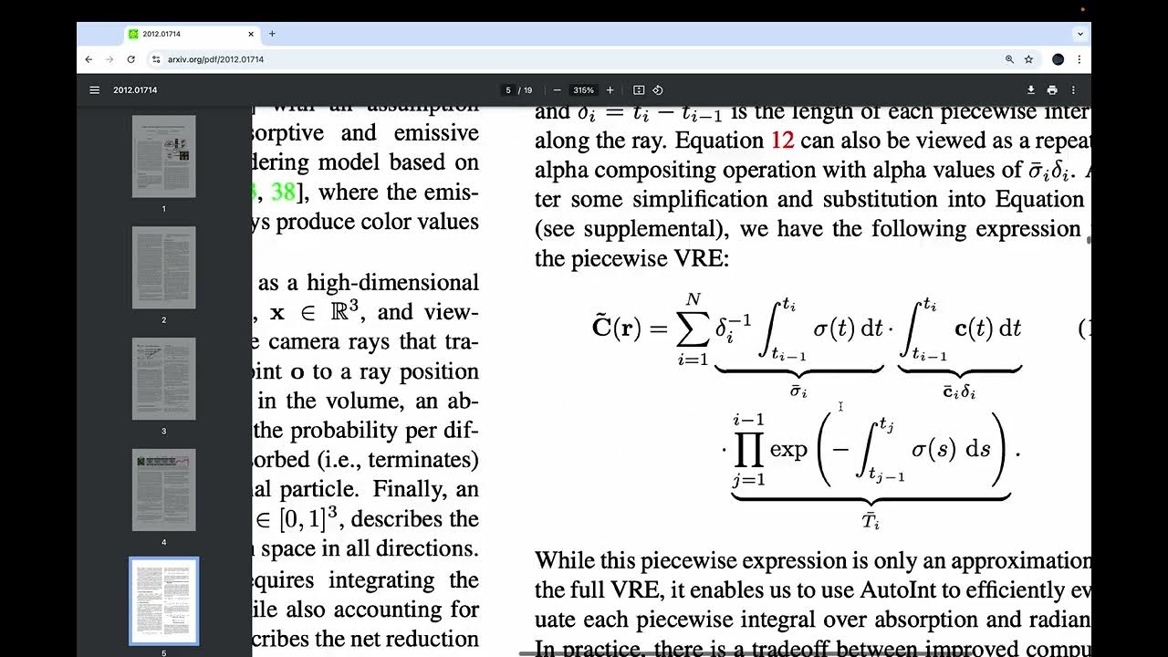 AutoInt: Accelerating Neural Volume Rendering with Automatic Integration! - YouTube