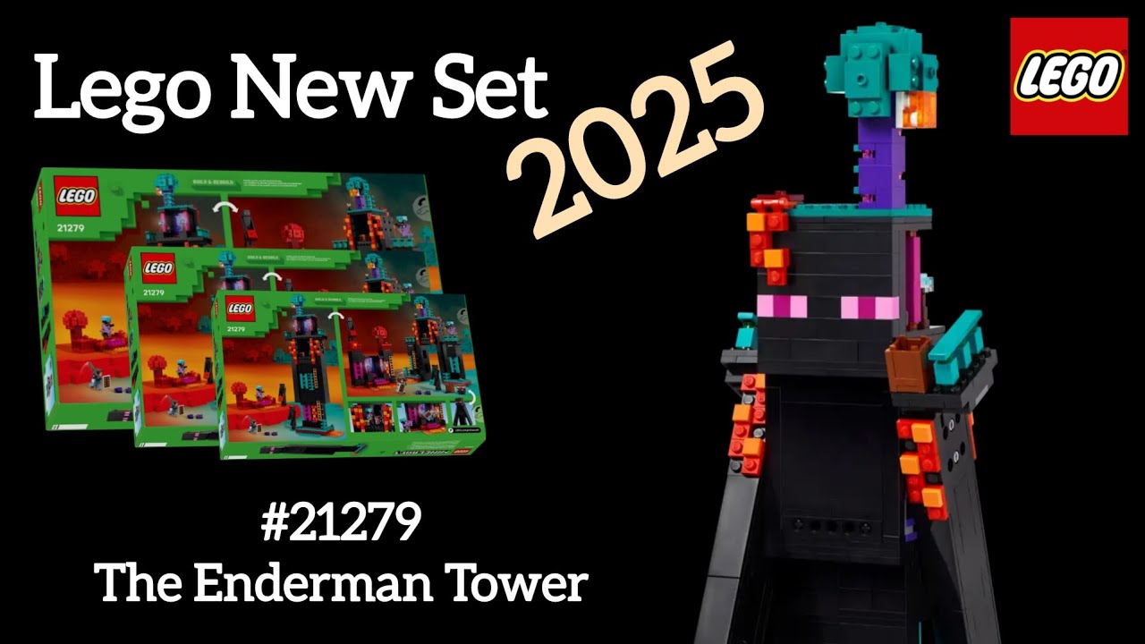 LEGO New Set - #21279 The Enderman Tower - YouTube