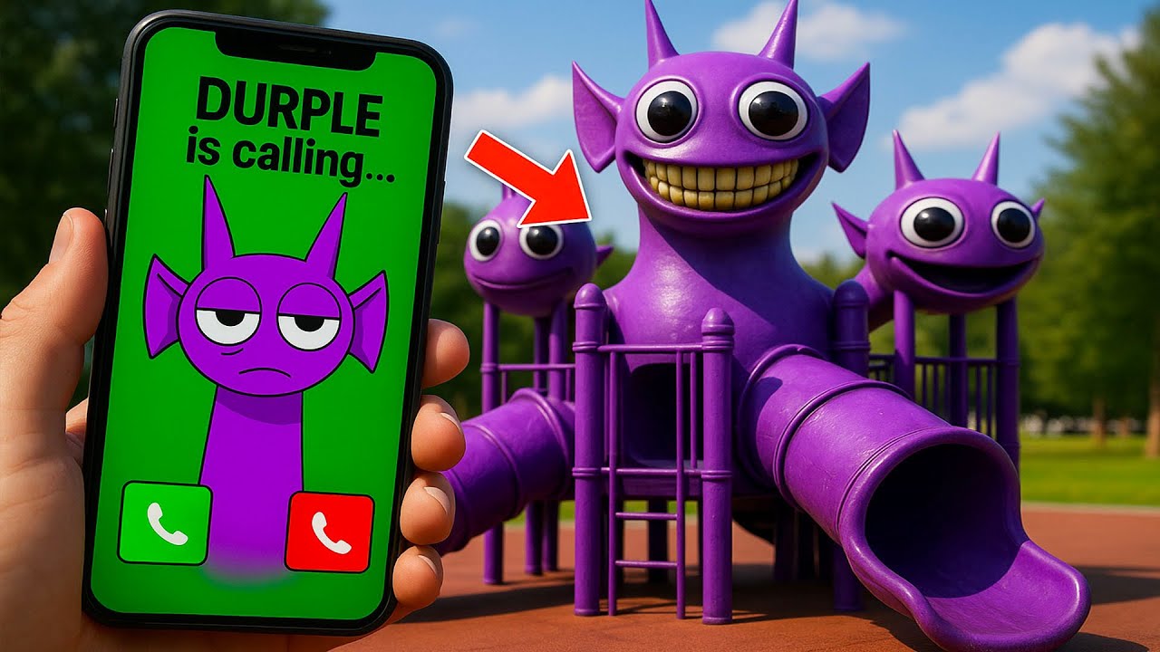 CURSE of SPRUNKI SLIDE - story about PURPLE transformation DOUBLE - YouTube