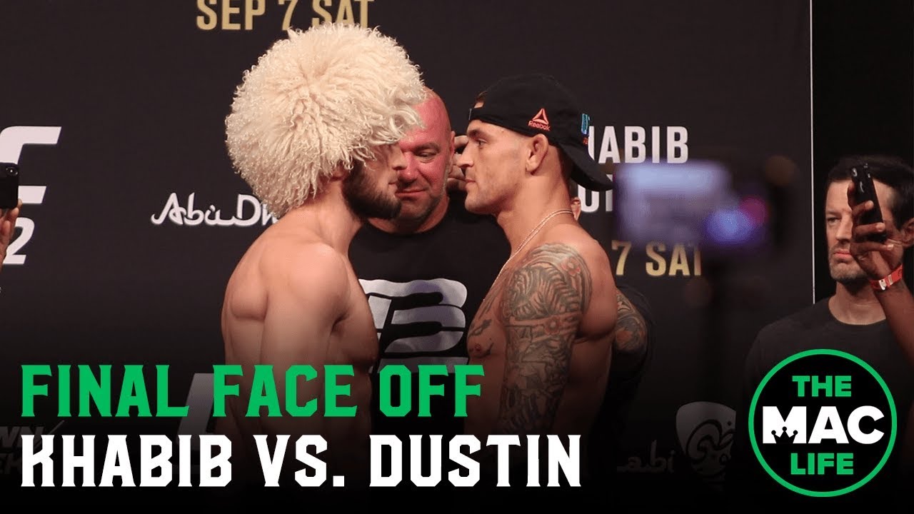 Khabib Nurmagomedov vs. Dustin Poirier Face Off | UFC 242 Ceremonial ...