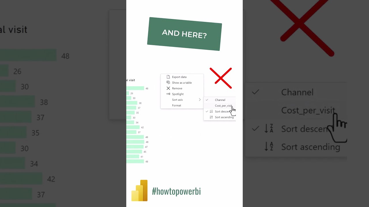 SORT AXIS Order In Power BI powerbi short YouTube SORT AXIS Order In Power BI powerbi short YouTube