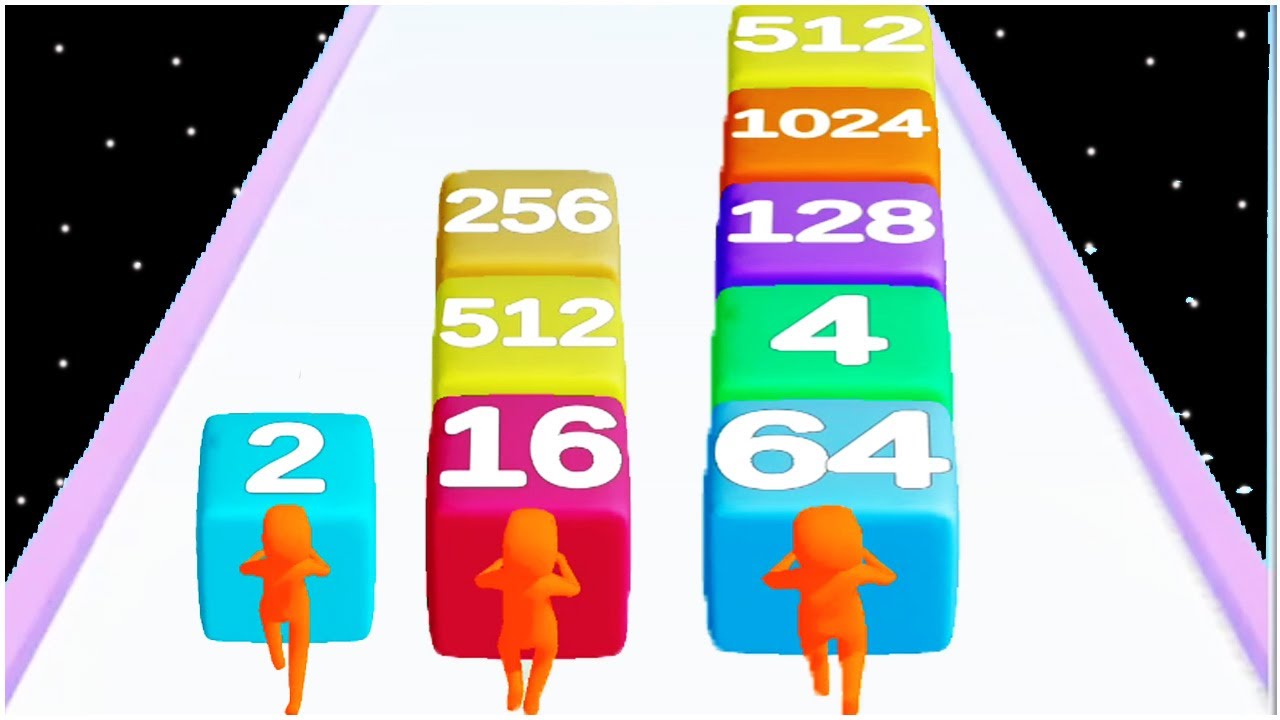 2048 Run 3D - Gameplay Walkthrough - Levels 1-10 - YouTube