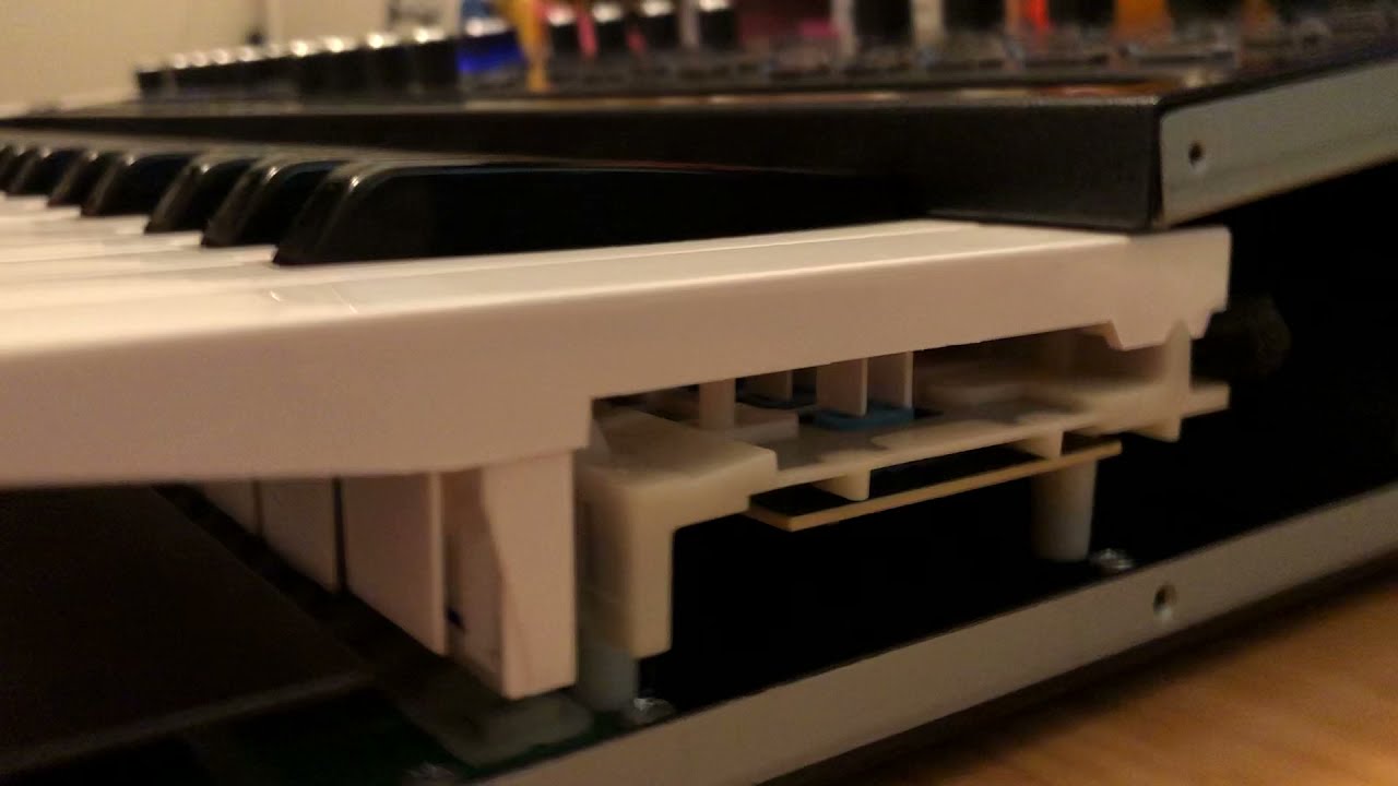 ASM Hydrasynth - Internal view of the polyphonic aftertouch key action ...