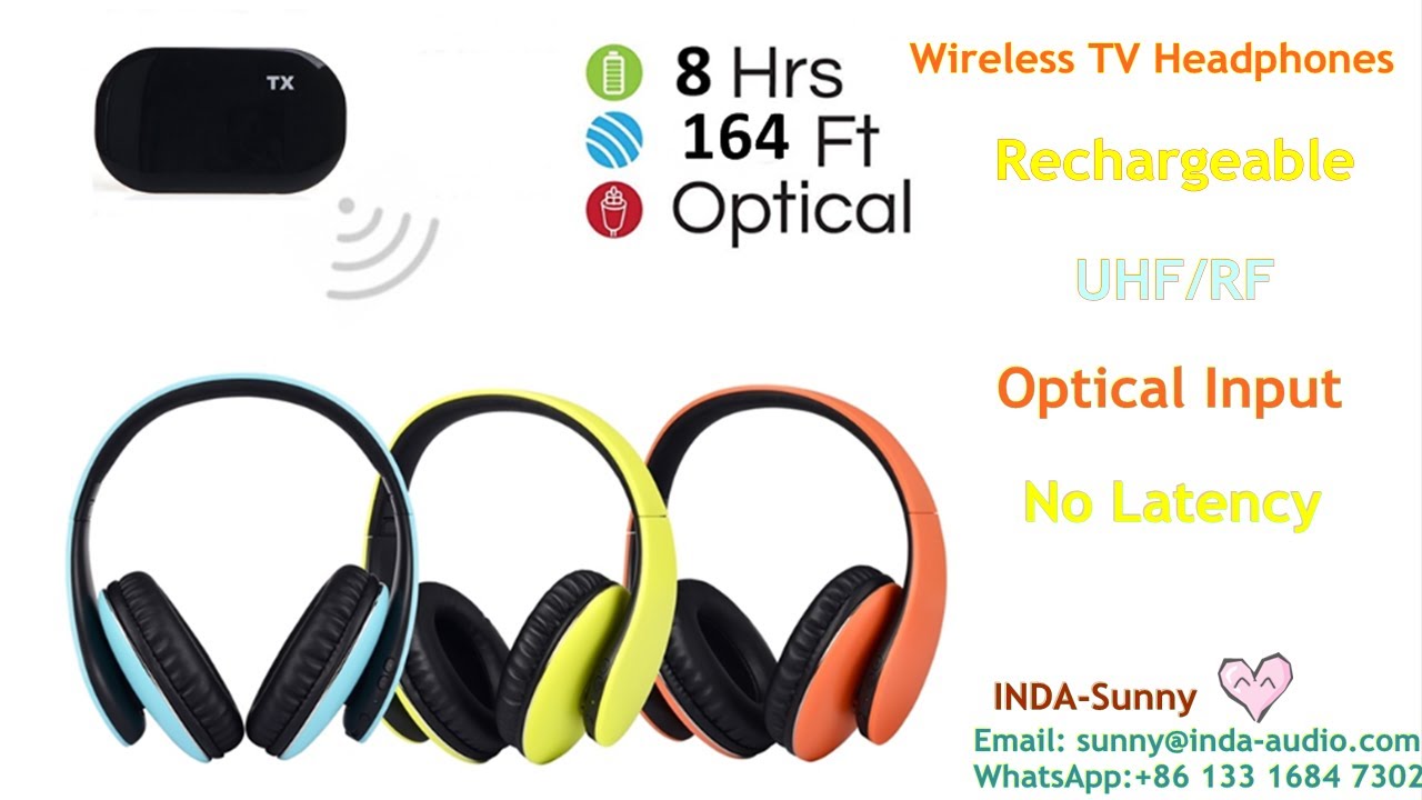 Newest Optical input RF/UHF TV Headphones 2021 - YouTube