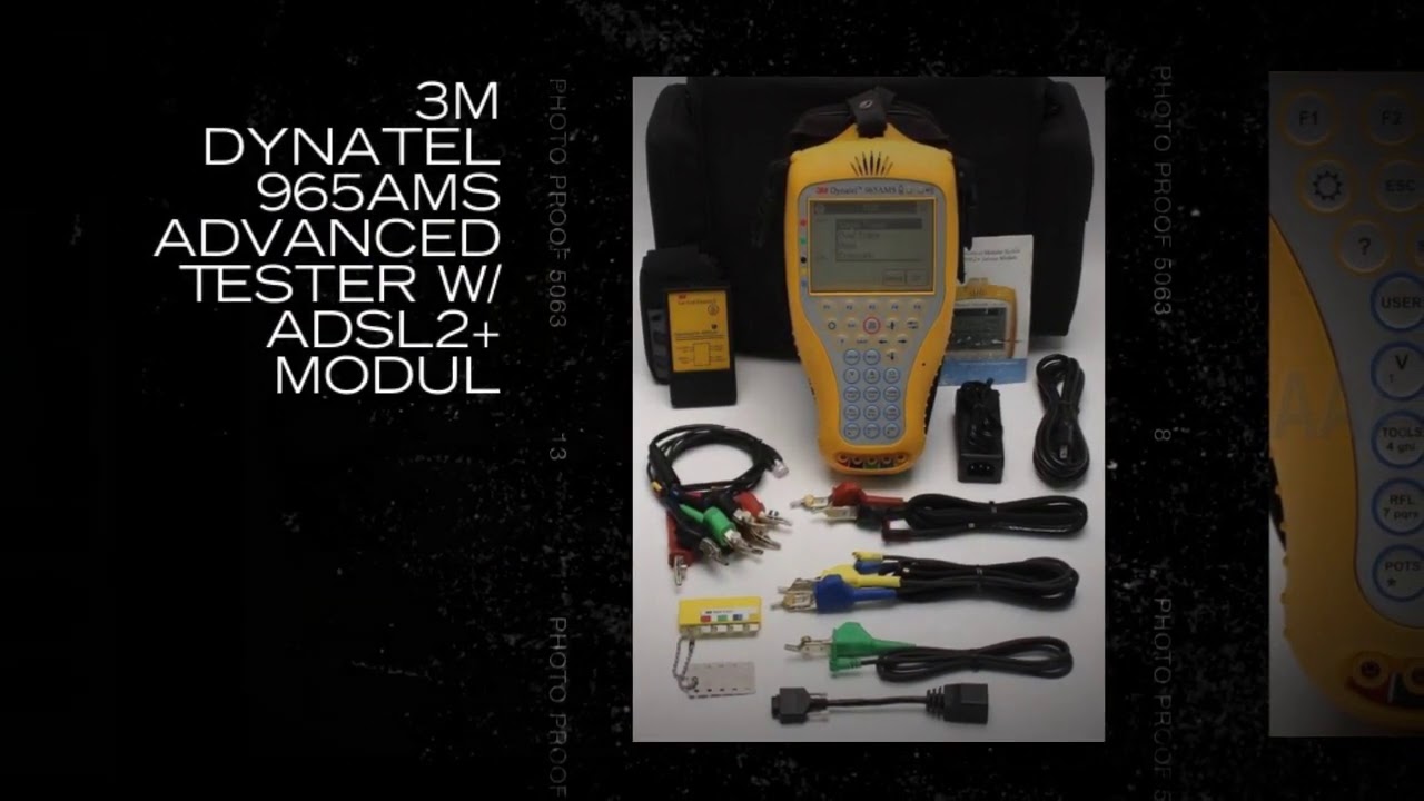 3M Dynatel 965AMS Advanced Tester w/ ADSL2+ Module - YouTube