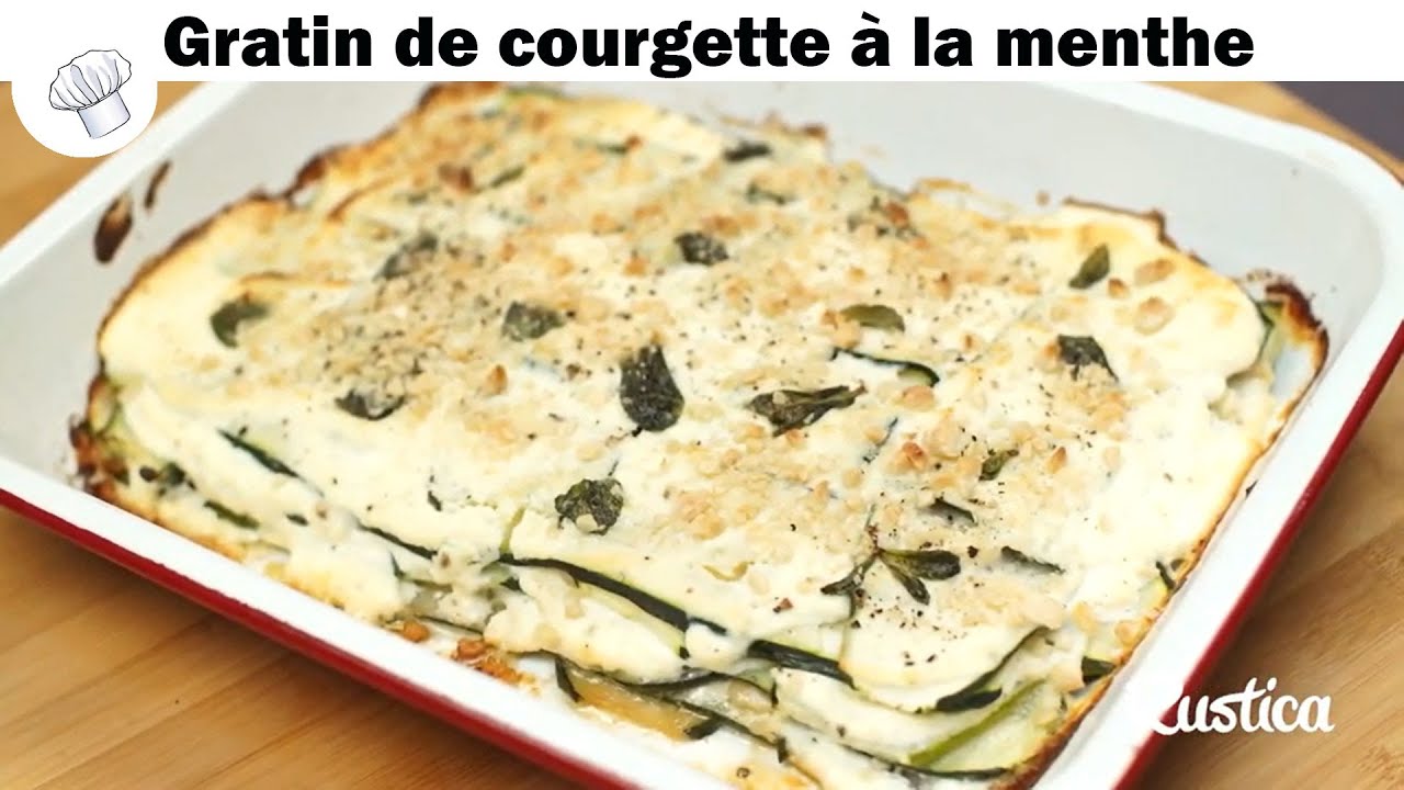 Gratin de courgettes à la ricotta et à la menthe - YouTube