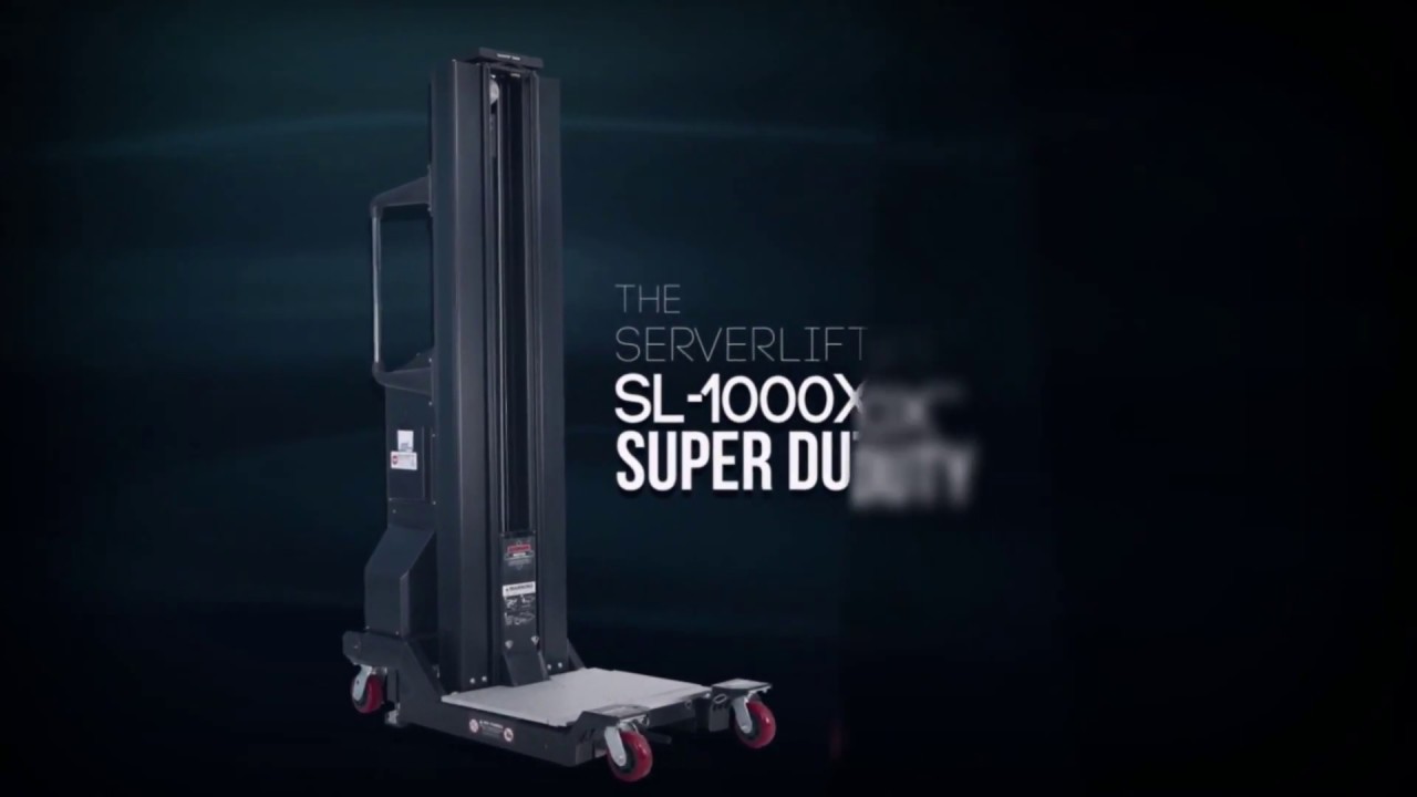 ServerLIFT SL-1000X Electric Powered Data Center Lift - YouTube