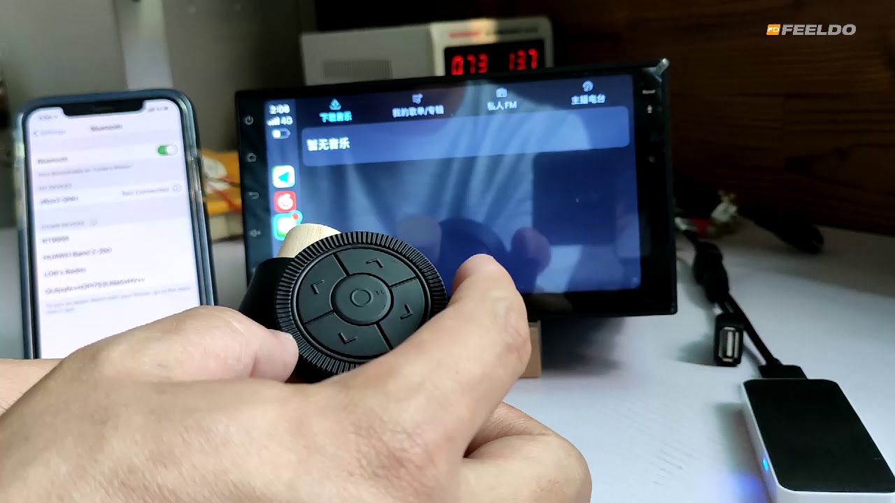 Wireless CarPlay With Steering Control Button Knob Joystick For Car ...