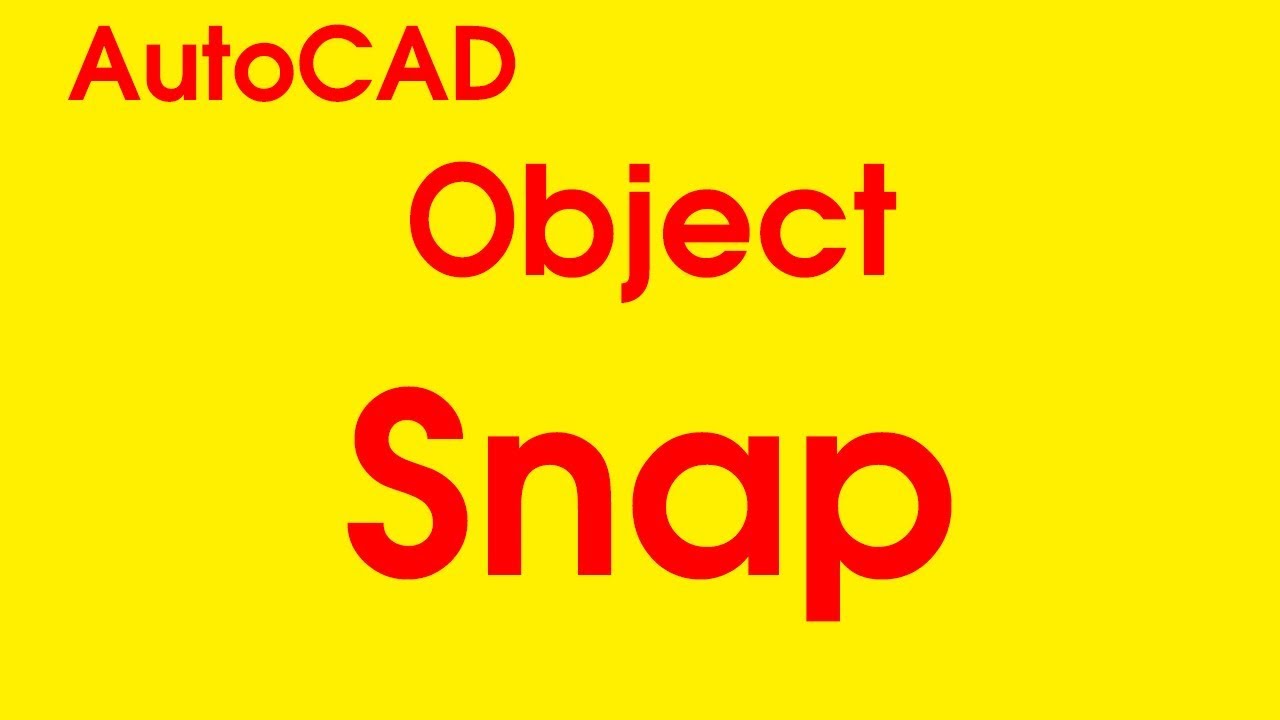 AutoCAD tutorial | Object Snap in AutoCAD 2018 #4 - YouTube