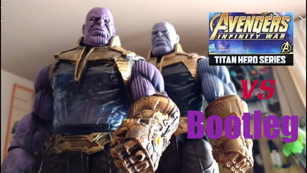 Thanos Bootleg Vs Thanos Titan Hero Series - YouTube