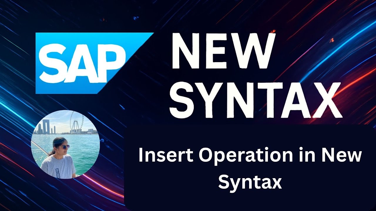 Insert Operation in New Syntax - YouTube