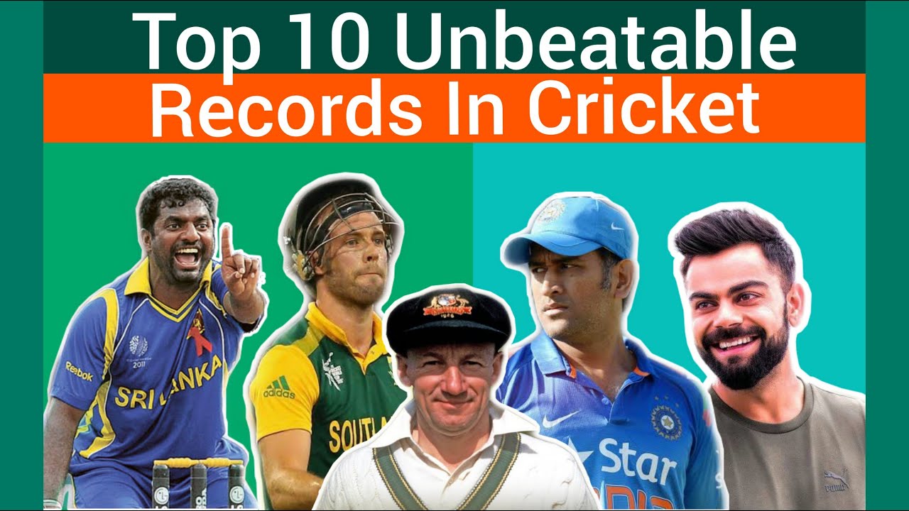 Top 10 Unbeatable Records in Cricket history | Records that might never ...