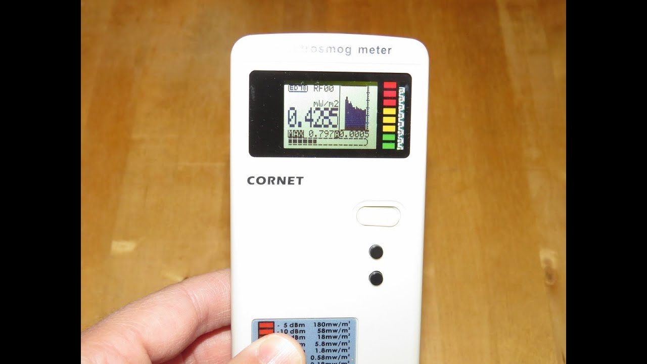 CORNET-ED78 RF & ELF ElectroMagnetic Radiation (EMF/EMR) Meter - YouTube