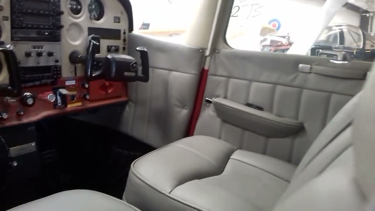 Cessna 172 interior refurbishment - YouTube