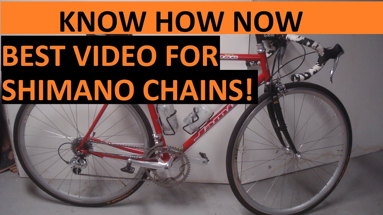 How to Replace a Bike Chain Shimano - YouTube