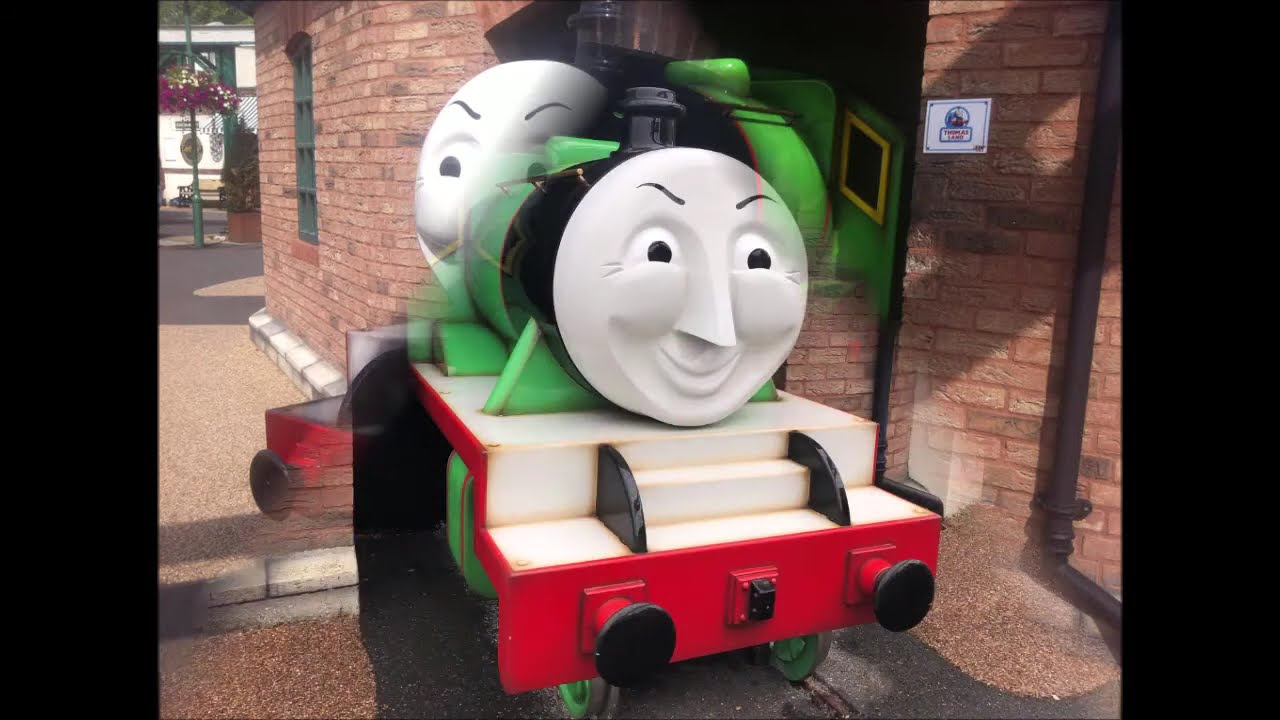 Drayton Manor Thomas Land - The Engines at the Engine shed - YouTube