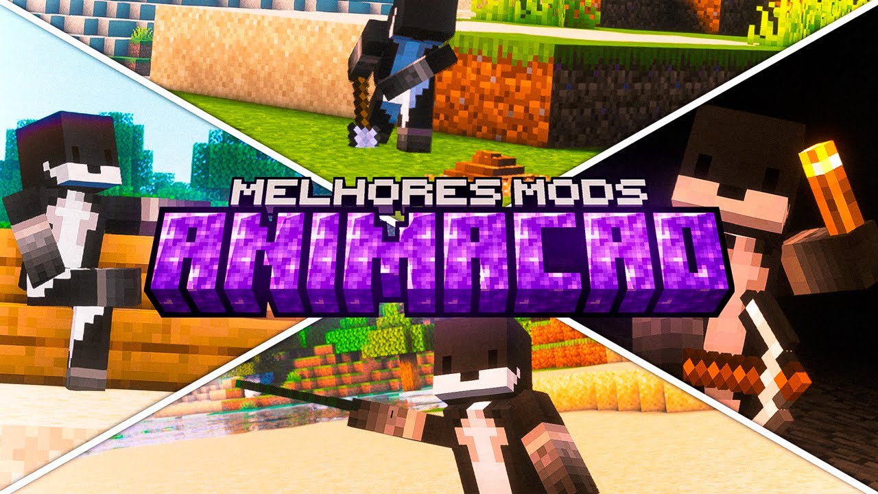 🌸 Os MELHORES mods de ANIMAÇÃO para MINECRAFT (1.20.2+ a 1.12 ) - YouTube