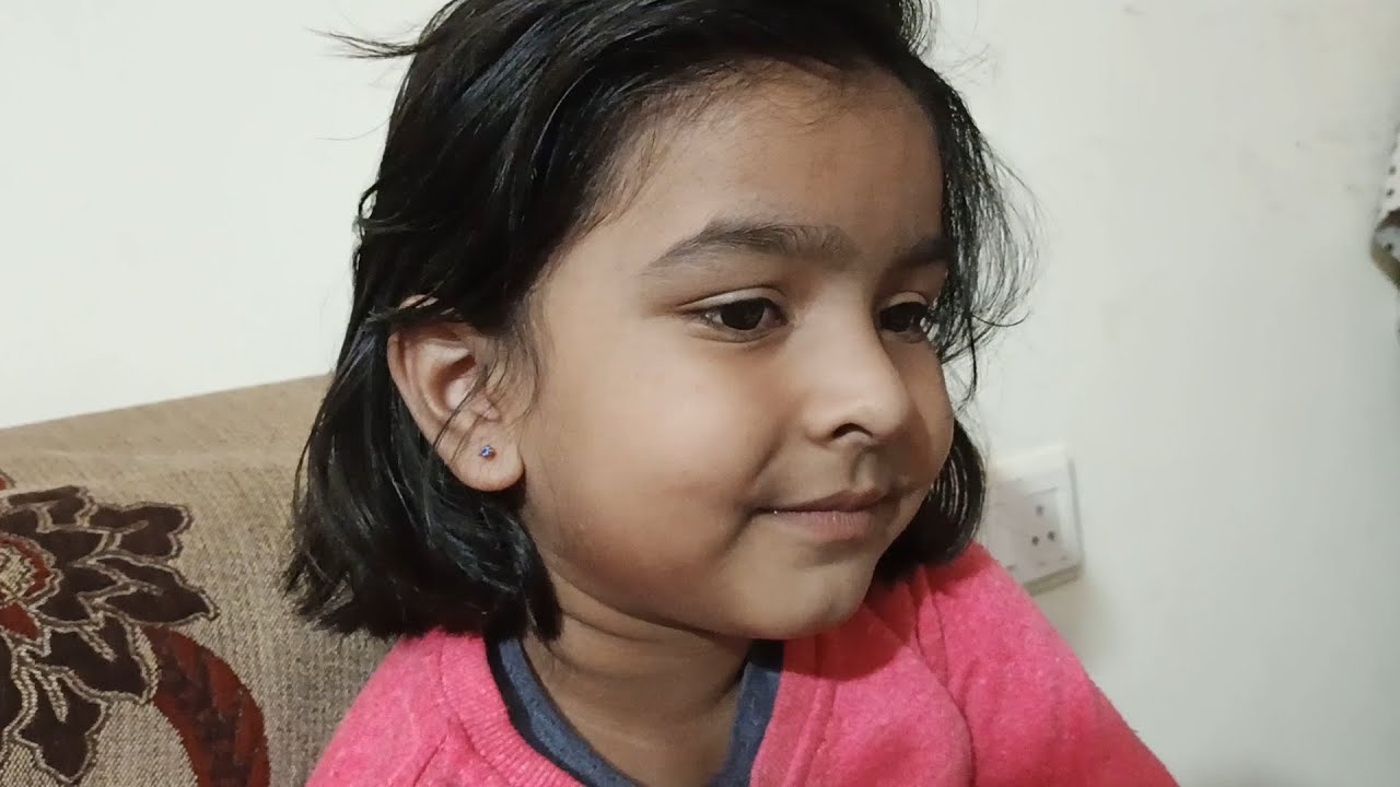 How to get a child's ear pierced! kids ear piercing small pain#vlog ...