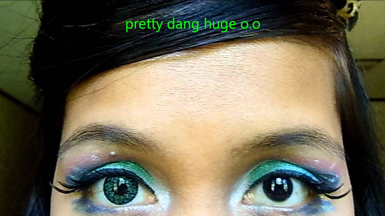 Pandora Vanilla Shake Green Review ( kittyeyecontacts) - YouTube