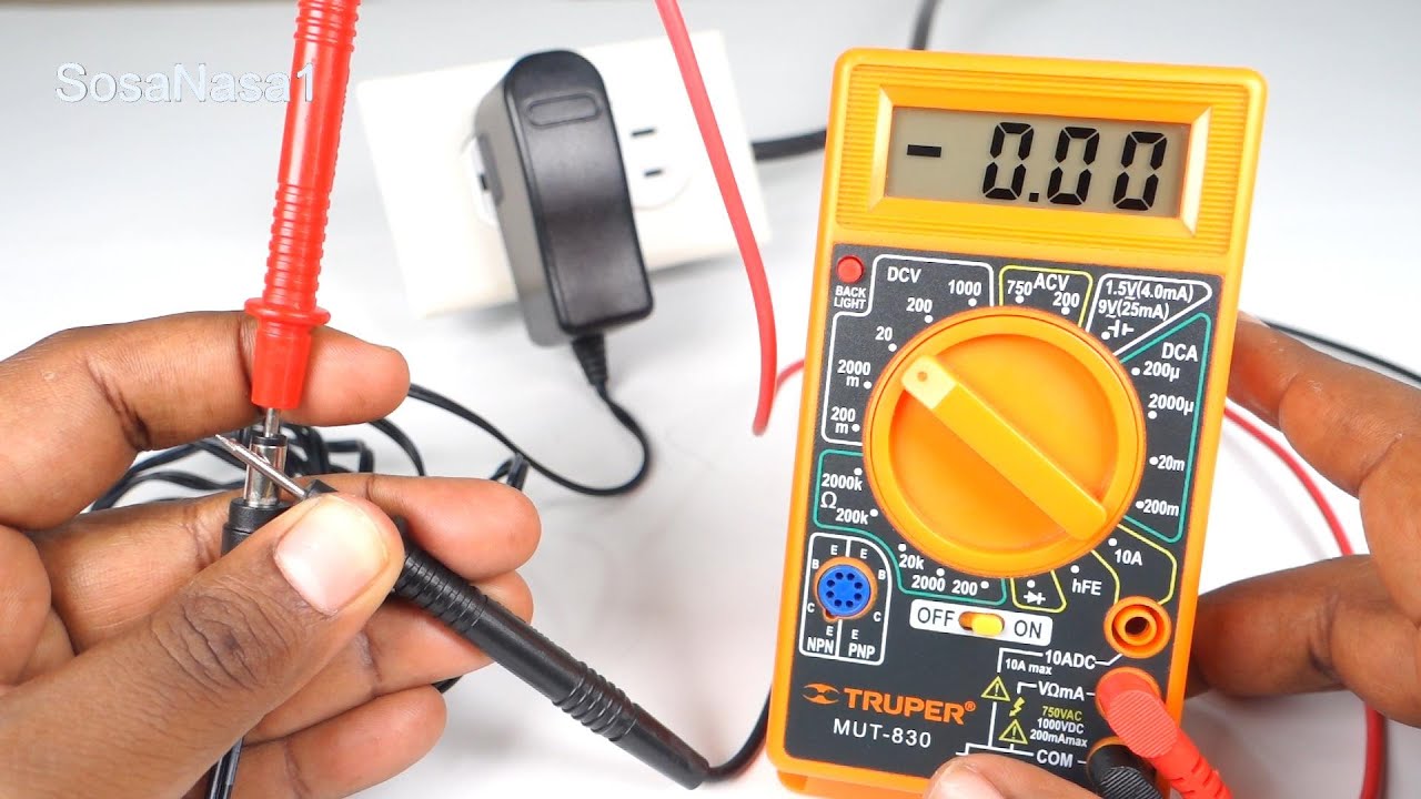 How to test power supply using digital multimeter - YouTube