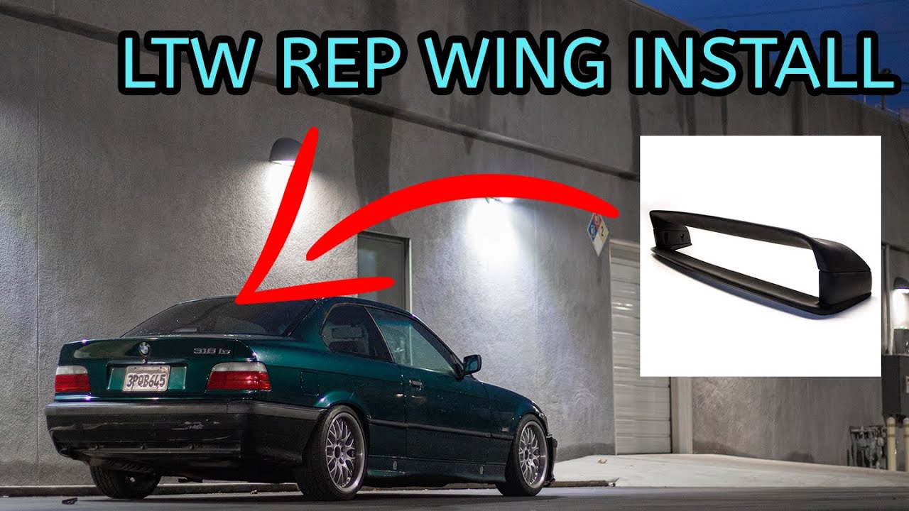 LTW Wing Install on the E36 - ModVlogs - YouTube