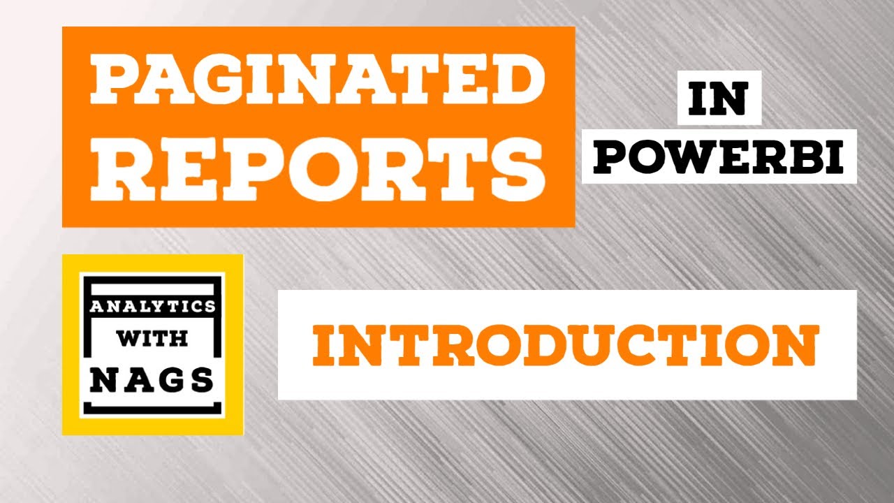 Introduction to Paginated Reports in Power BI Report Server (1/20 ...