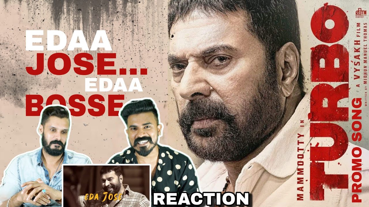 Turbo The Mega Rise Promo Song Reaction | Turbo Movie Mammootty Vyshak ...