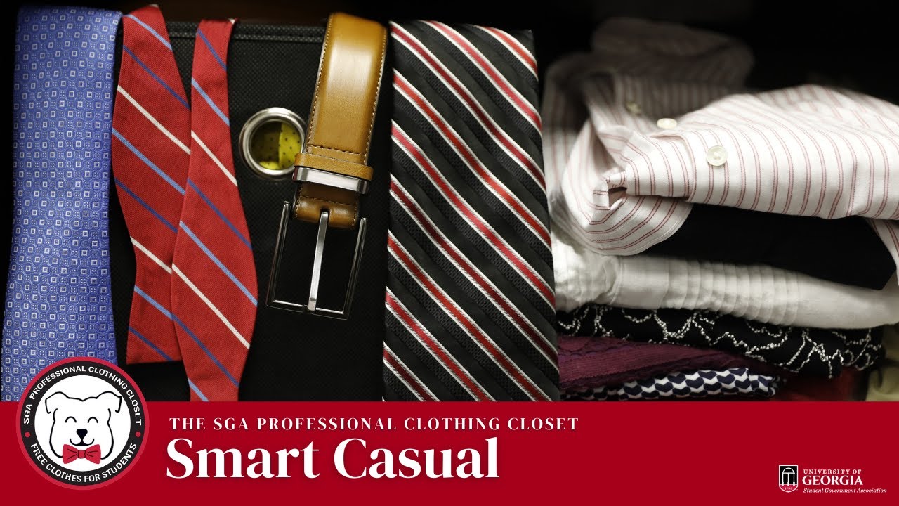 SGA Professional Clothing Closet - How to Dress Smart Casual - YouTube