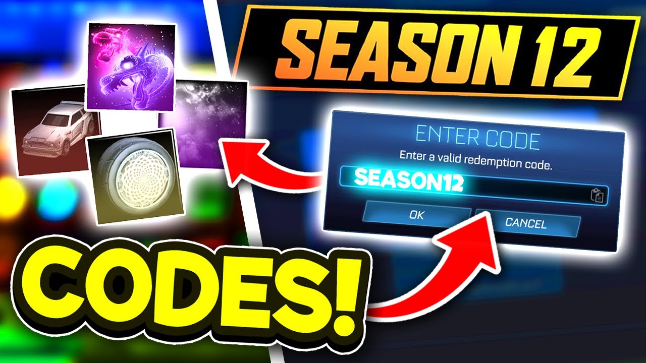 SEASON 12 Redeem Codes! In Rocket League - YouTube