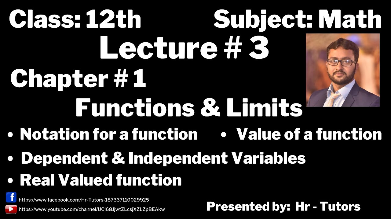 Class:12th|math|ch#1|Lec#3|Notation &Value of function|Dependent ...