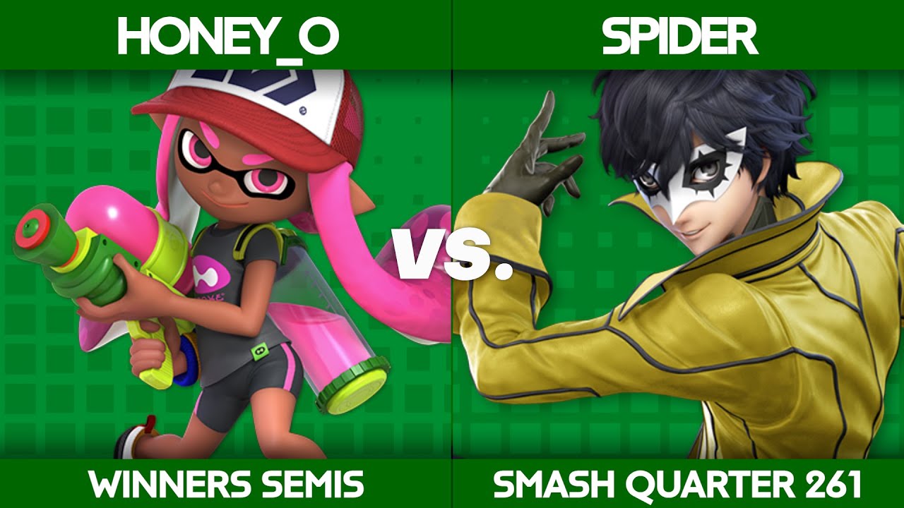 Smash Quarter 261 - honey_o (Inkling) vs Spider (Joker): Winners Semis ...