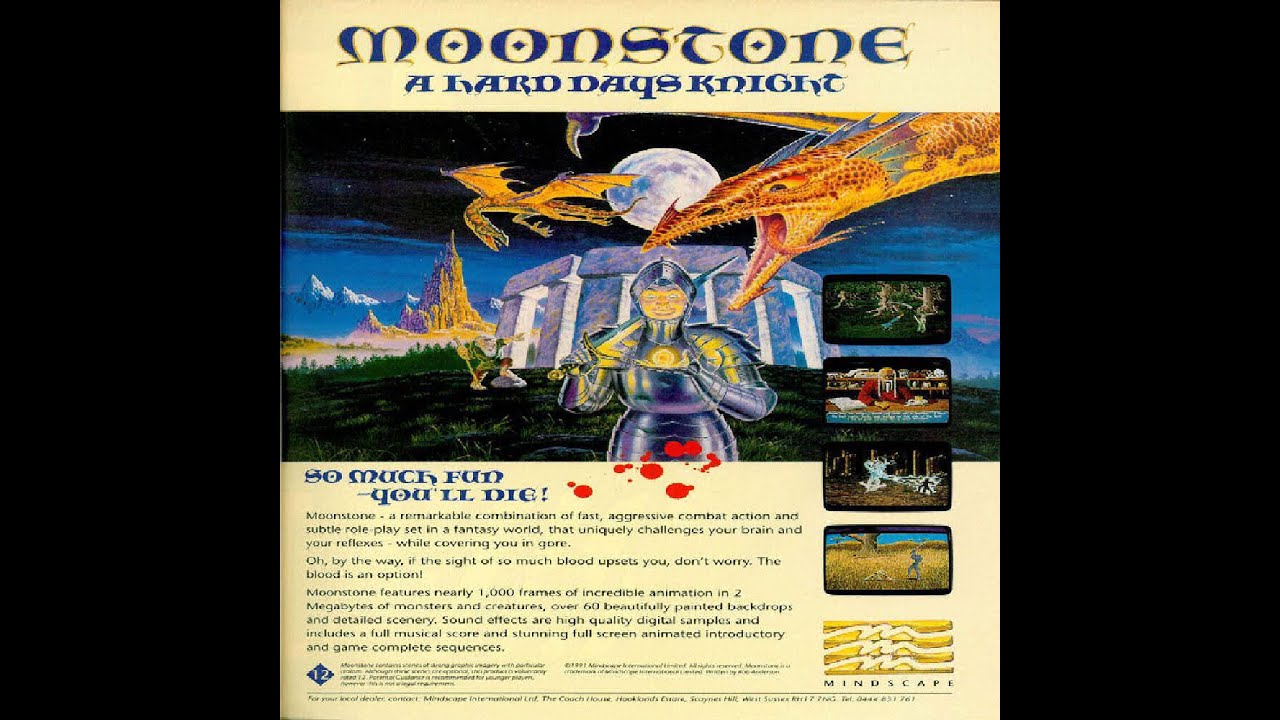 MOONSTONE: A HARD DAYS KNIGHT (Amiga Gameplay Sample) - YouTube