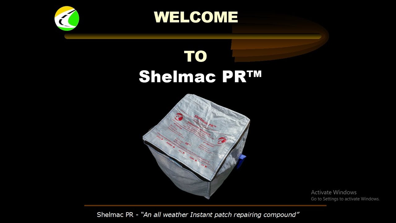 Repair potholes during rain using Shelmac PR - YouTube