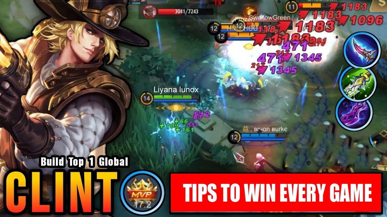 TIPS TO WIN EVERY GAME WITH CLINT. | CLINT GAMEPLAY | TOP BUILD 2023 ...