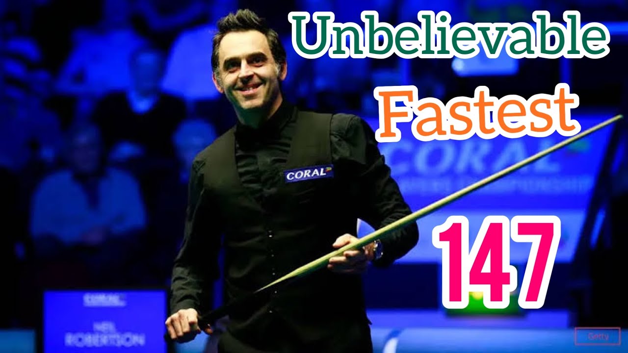 Ronnie o Sullivan fastest 147 against Ding Jinhui|snooker 2023|snooker ...