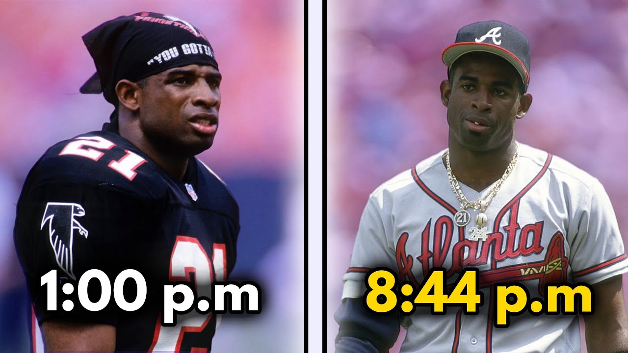 how deion sanders tried playing 2 pro sports in 1 day - YouTube