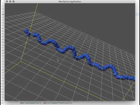 Worm-like chain model in Mechanica using bonds and angles. - YouTube