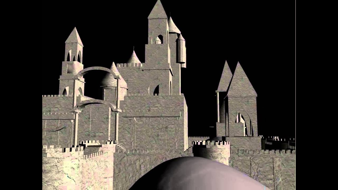 Autodesk Maya Castle Camera Test - YouTube