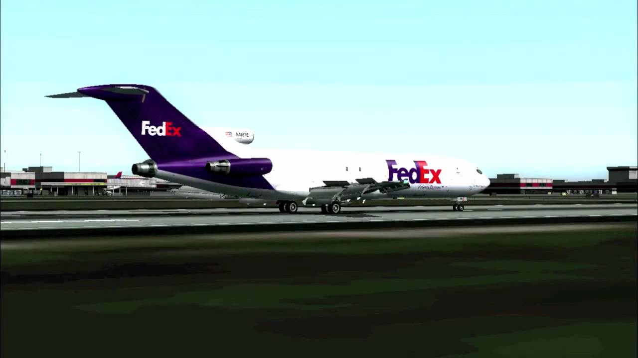 FedEx 727 landing at Atlanta - YouTube