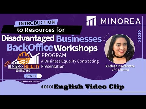 Introduction to Resources for Disadvantaged Businesses | BackOffice Workshops BECE - YouTube