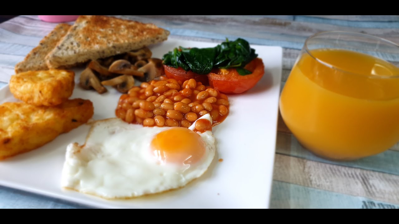 Vegetarian English Breakfast like a Pro/ Healthy Breakfast - YouTube